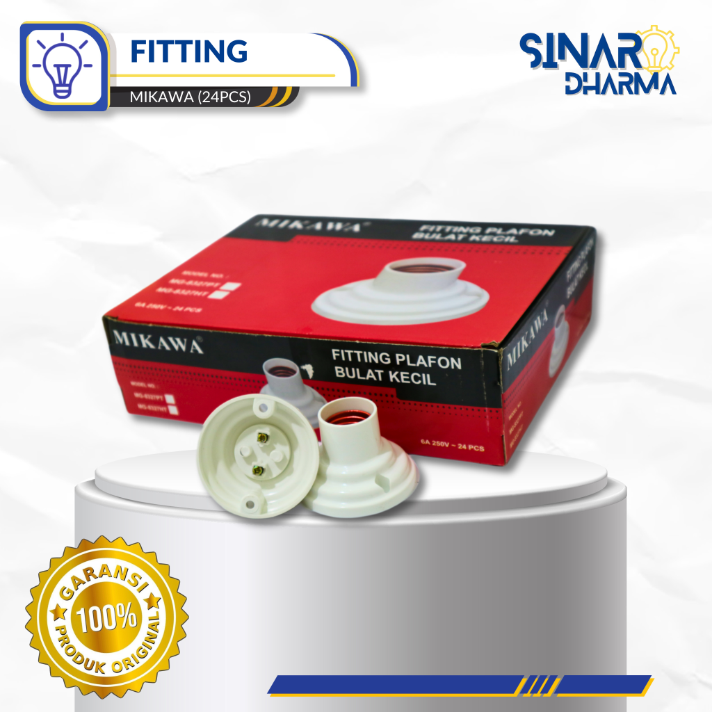Fitting Plafon Bulat Kecil Mikawa - Sinar Dharma